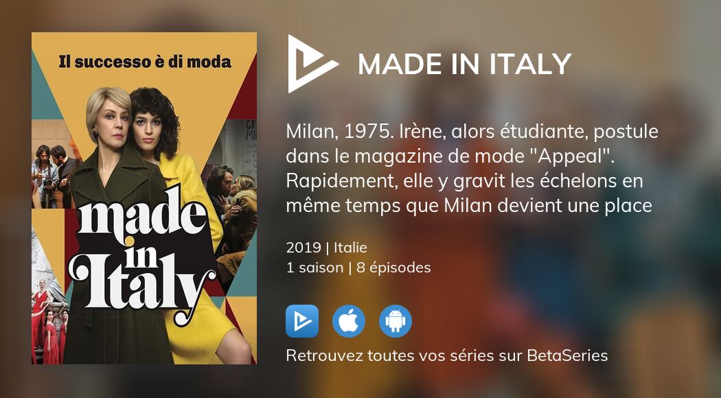 Regarder Made in Italy streaming