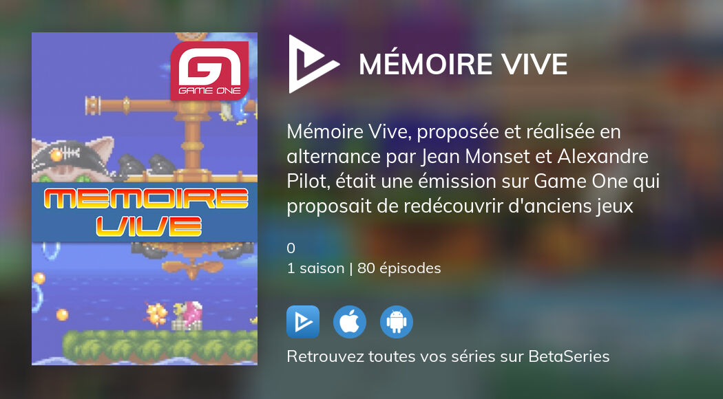 Regarder Mémoire Vive streaming