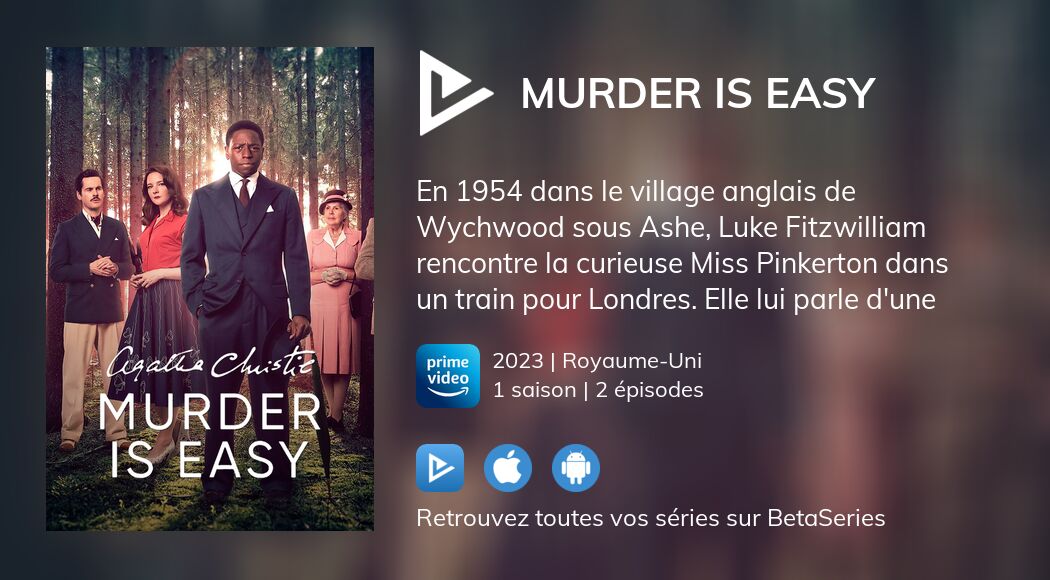 Regarder Murder is Easy streaming