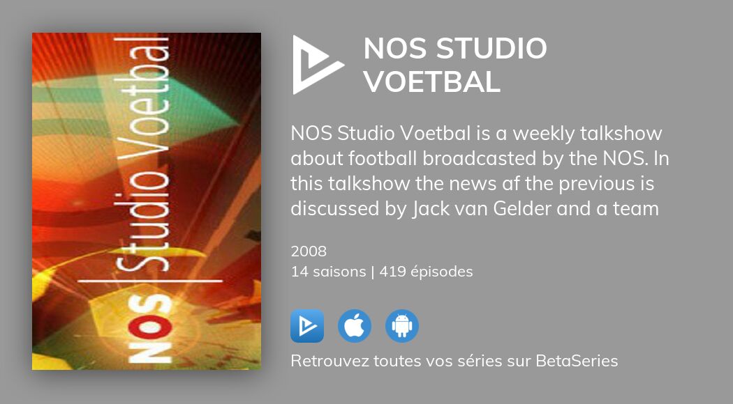 Regarder NOS Studio Voetbal streaming