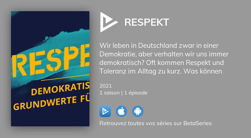 Regarder RESPEKT streaming