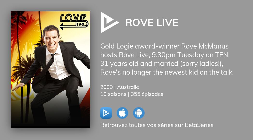 Regarder Rove Live streaming