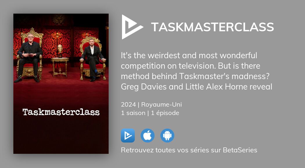Regarder Taskmasterclass streaming