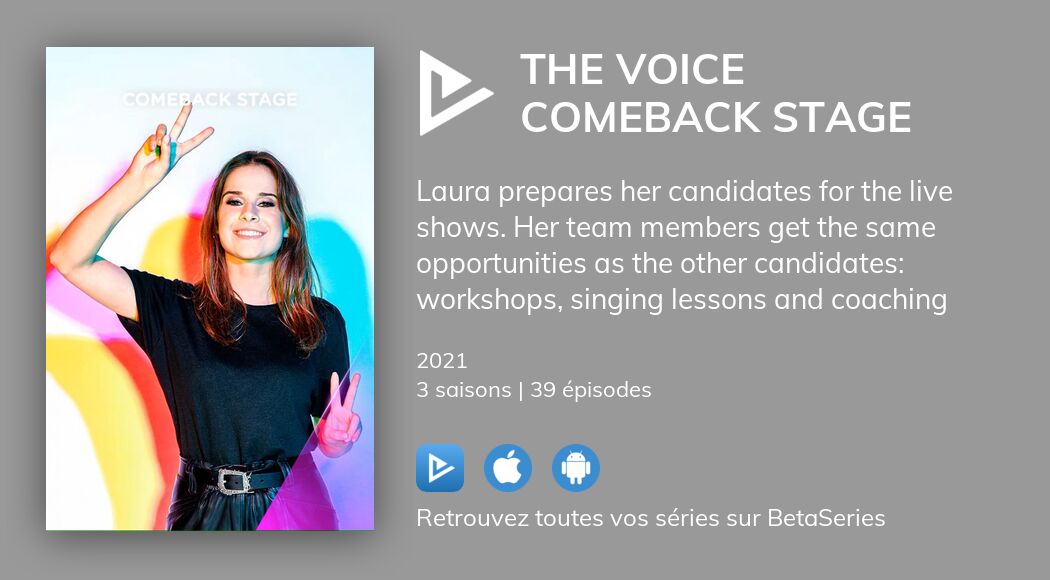 Regarder The Voice Comeback Stage streaming