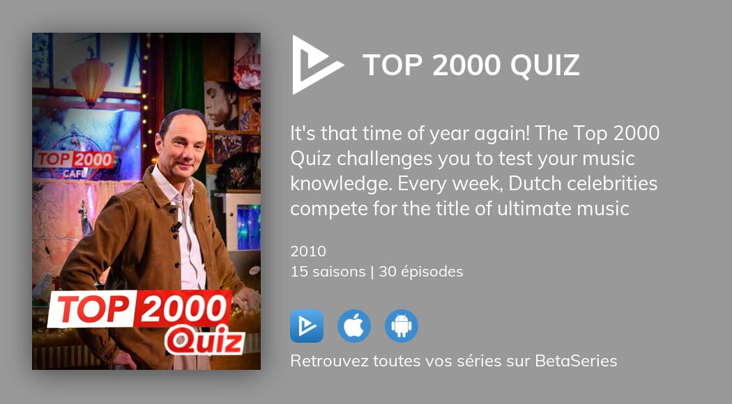 Regarder Top 2000 Quiz streaming