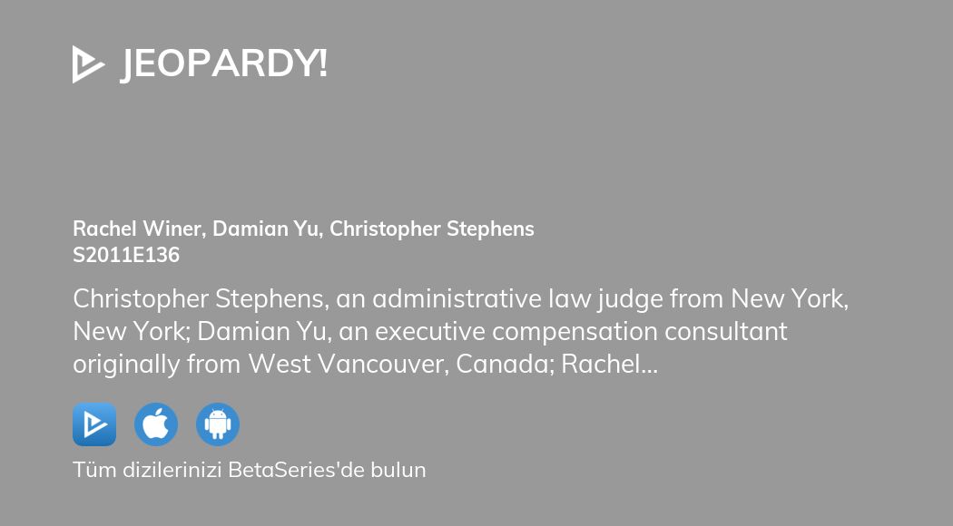 Jeopardy! sezon 2011 bölüm 136 akışını izleyin