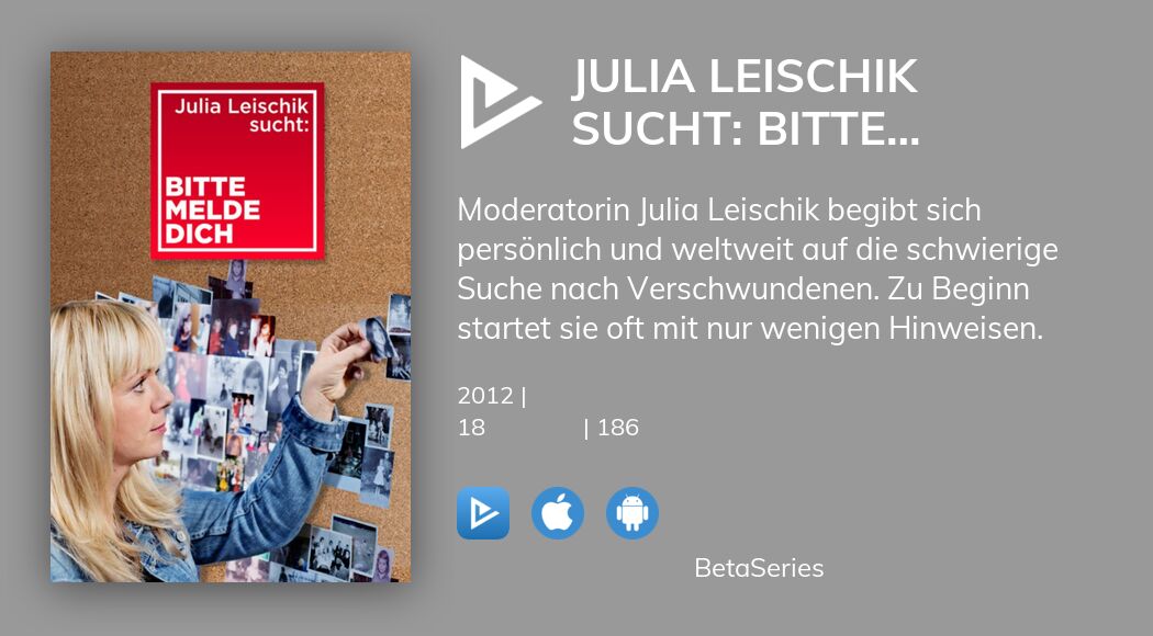 Дивіться трансляцію Julia Leischik sucht: Bitte melde dich