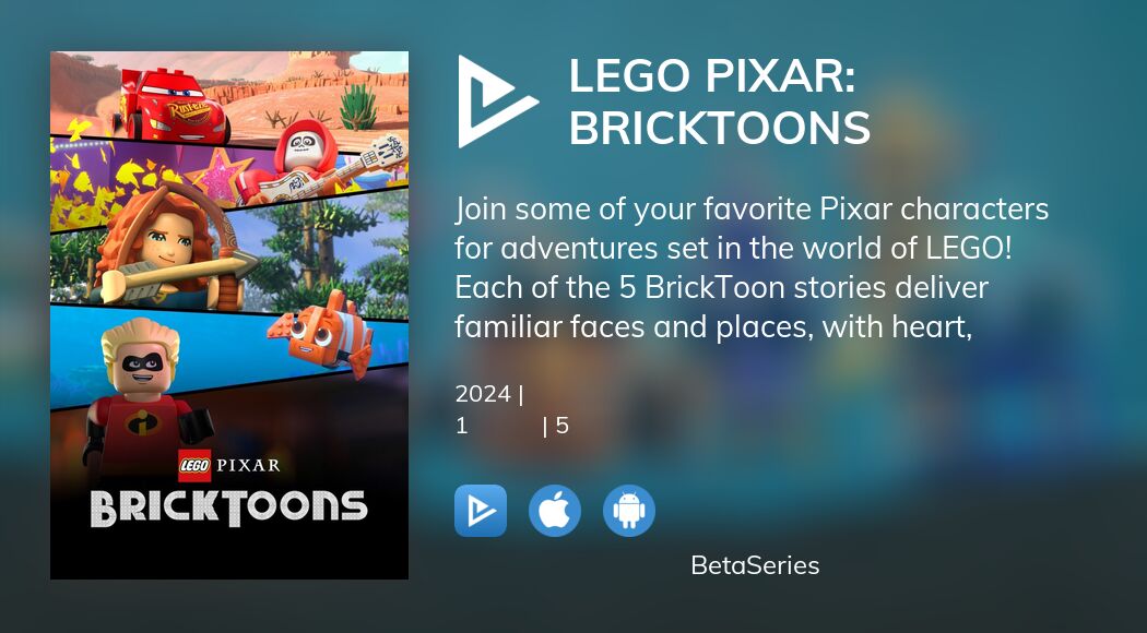 Дивіться трансляцію LEGO Pixar: BrickToons