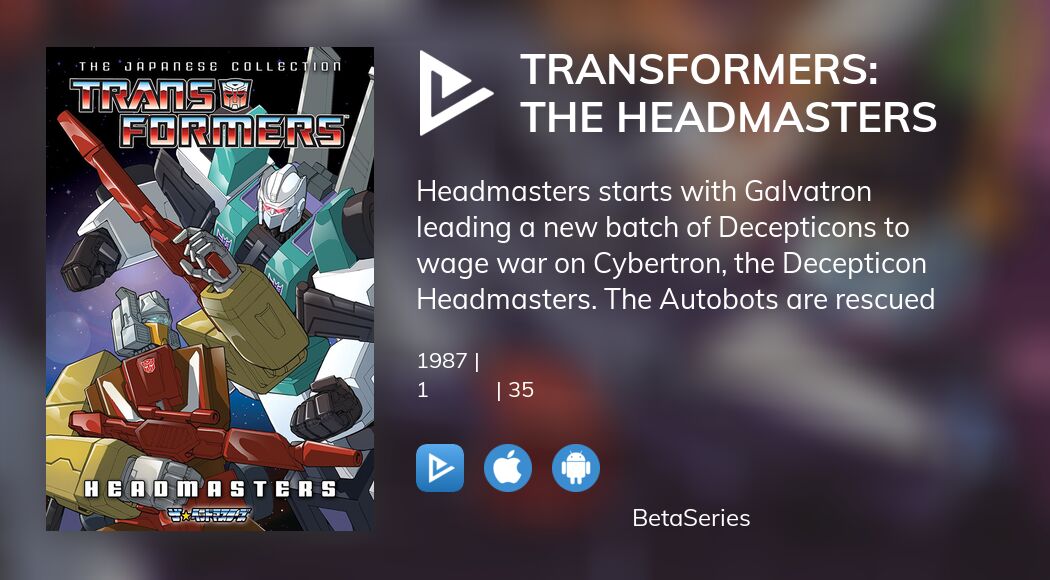 Дивіться трансляцію Transformers: The Headmasters