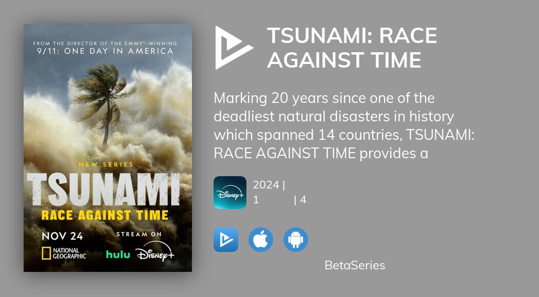 Дивіться трансляцію Tsunami: Race Against Time